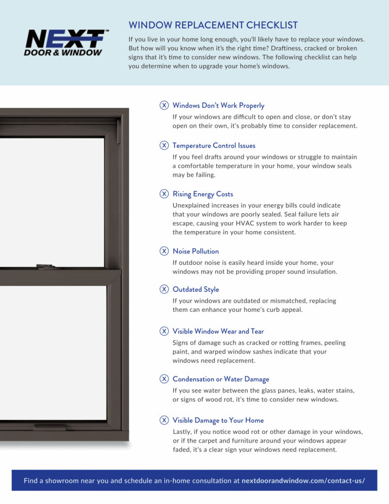 7 Signs It’s Time to Replace Your Windows | Next Door & Window